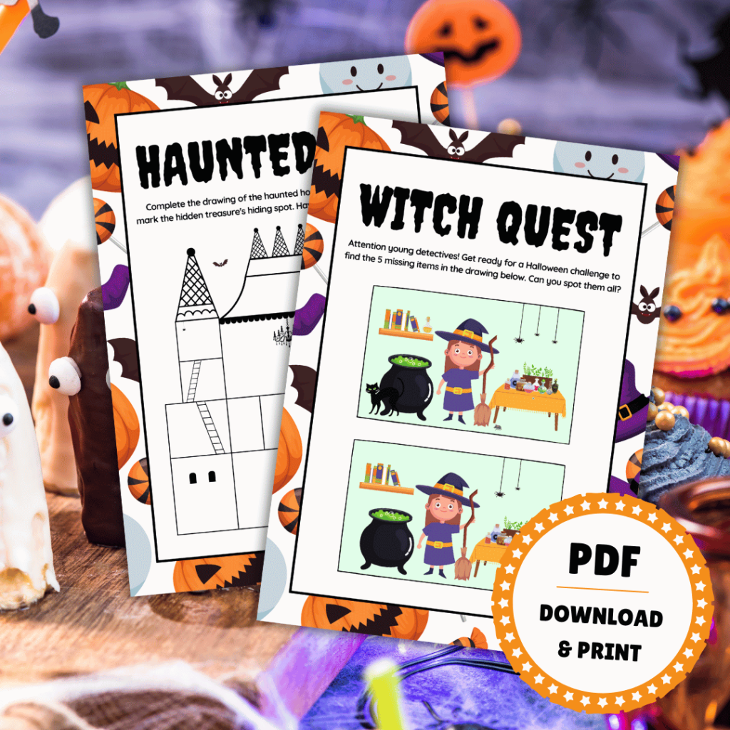 Halloween Activity Book for Kids - Lou Noire