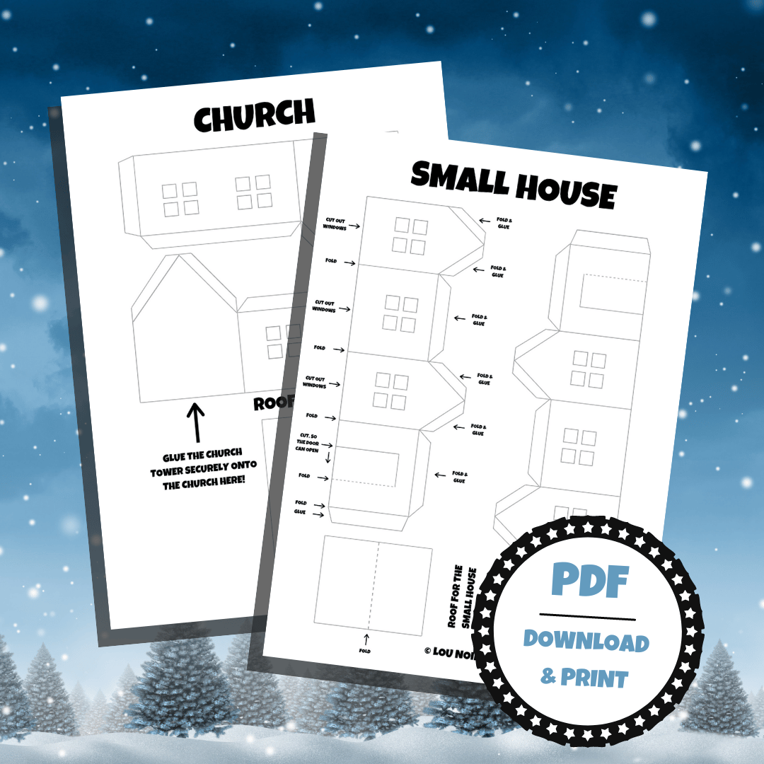 DIY Christmas Houses - Lou Noire