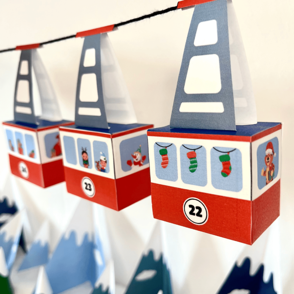 DIY Paper Advent Calendar - Cable Car - Lou Noire