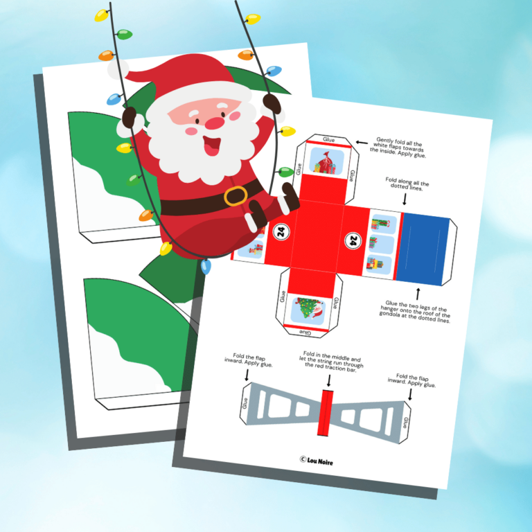 DIY Paper Advent Calendar - Cable Car - Lou Noire